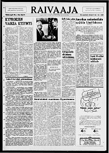 Raivaaja. September 28, 1964 = Pioneer - Digital Commonwealth