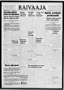 Raivaaja. February 7, 1947 = Pioneer - Digital Commonwealth