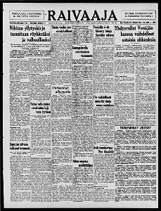 Raivaaja. October 17, 1957 = Pioneer - Digital Commonwealth