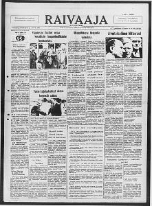 Raivaaja. July 16, 1981 = Pioneer - Digital Commonwealth