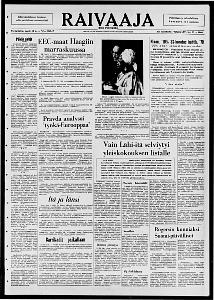 Raivaaja. September 19, 1969 = Pioneer - Digital Commonwealth