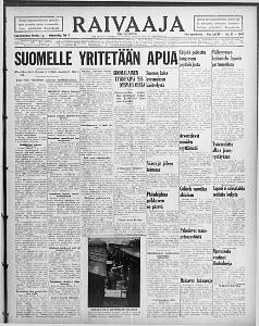 Raivaaja. February 7, 1940 = Pioneer - Digital Commonwealth