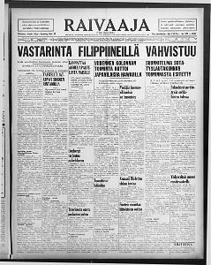 Raivaaja. December 30, 1941 = Pioneer - Digital Commonwealth
