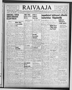 Raivaaja. December 24, 1941 = Pioneer - Digital Commonwealth