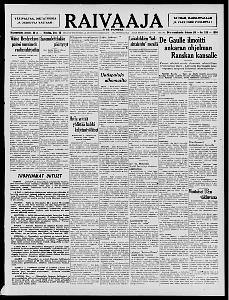 Raivaaja. December 29, 1958 = Pioneer - Digital Commonwealth