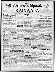 Raivaaja. December 3, 1954 = Pioneer - Digital Commonwealth