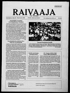 Raivaaja. October 20, 1999 = Pioneer - Digital Commonwealth