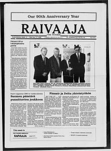 Raivaaja. October 11, 1995 = Pioneer - Digital Commonwealth