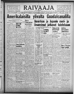 Raivaaja. February 9, 1943 = Pioneer - Digital Commonwealth