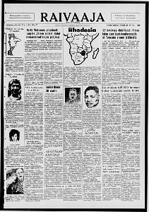 Raivaaja. November 27, 1965 = Pioneer - Digital Commonwealth