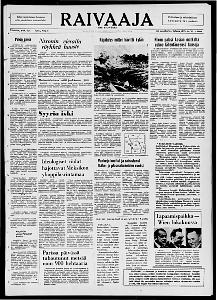 Raivaaja. August 5, 1969 = Pioneer - Digital Commonwealth