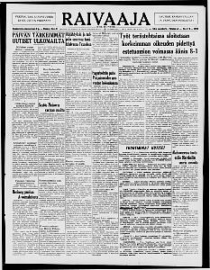 Raivaaja. November 9, 1959 = Pioneer - Digital Commonwealth