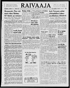 Raivaaja. October 7, 1963 = Pioneer - Digital Commonwealth