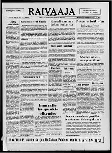 Raivaaja. June 26, 1970 = Pioneer - Digital Commonwealth