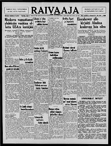 Raivaaja. July 8, 1958 = Pioneer - Digital Commonwealth