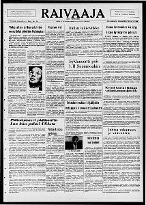 Raivaaja. October 28, 1969 = Pioneer - Digital Commonwealth