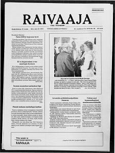 Raivaaja. June 27, 2001 = Pioneer - Digital Commonwealth