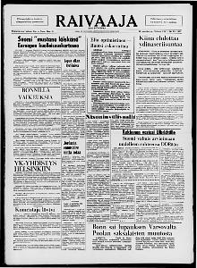 Raivaaja. November 10, 1970 = Pioneer - Digital Commonwealth