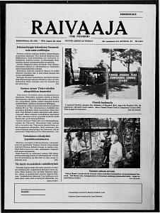 Raivaaja. August 28, 2002 = Pioneer - Digital Commonwealth