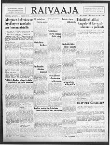 Raivaaja. September 6, 1952 = Pioneer - Digital Commonwealth