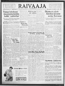 Raivaaja. September 18, 1952 = Pioneer - Digital Commonwealth