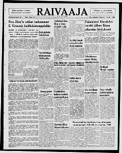 Raivaaja. August 23, 1963 = Pioneer - Digital Commonwealth