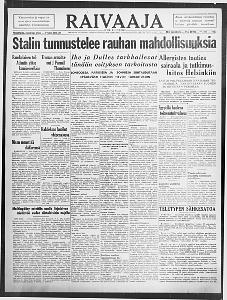 Raivaaja. December 26, 1952 = Pioneer - Digital Commonwealth