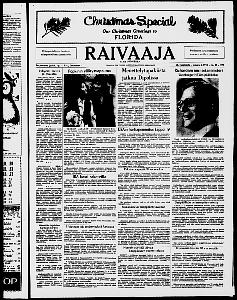 Raivaaja. December 1, 1972 = Pioneer - Digital Commonwealth