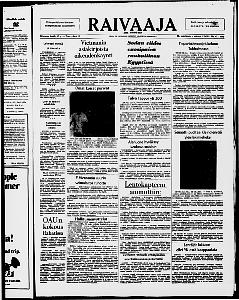 Raivaaja. June 13, 1972 = Pioneer - Digital Commonwealth