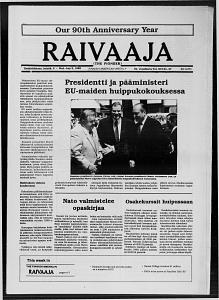 Raivaaja. July 5, 1995 = Pioneer - Digital Commonwealth