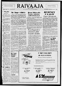 Raivaaja. September 17, 1968 = Pioneer - Digital Commonwealth