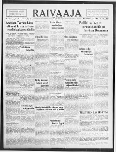 Raivaaja. September 15, 1952 = Pioneer - Digital Commonwealth