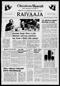 Raivaaja. December 15, 1966 = Pioneer - Digital Commonwealth