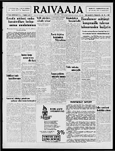 Raivaaja. January 17, 1957 = Pioneer - Digital Commonwealth