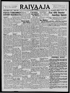 Raivaaja. July 1, 1958 = Pioneer - Digital Commonwealth