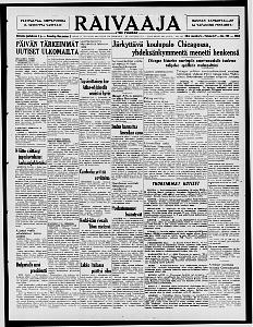 Raivaaja. December 2, 1958 = Pioneer - Digital Commonwealth