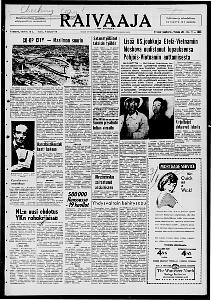 Raivaaja. February 16, 1965 = Pioneer - Digital Commonwealth