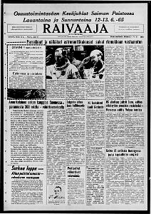 Raivaaja. June 10, 1965 = Pioneer - Digital Commonwealth
