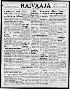 Raivaaja. June 12, 1963 = Pioneer - Digital Commonwealth