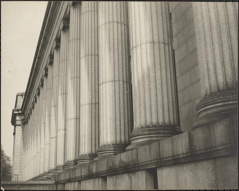 Detail of columns, Museum of Fine Arts, Boston - Digital Commonwealth