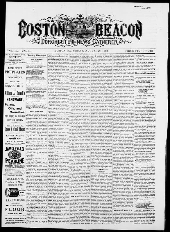 The Boston Beacon and Dorchester News Gatherer. August 26, 1882 ...