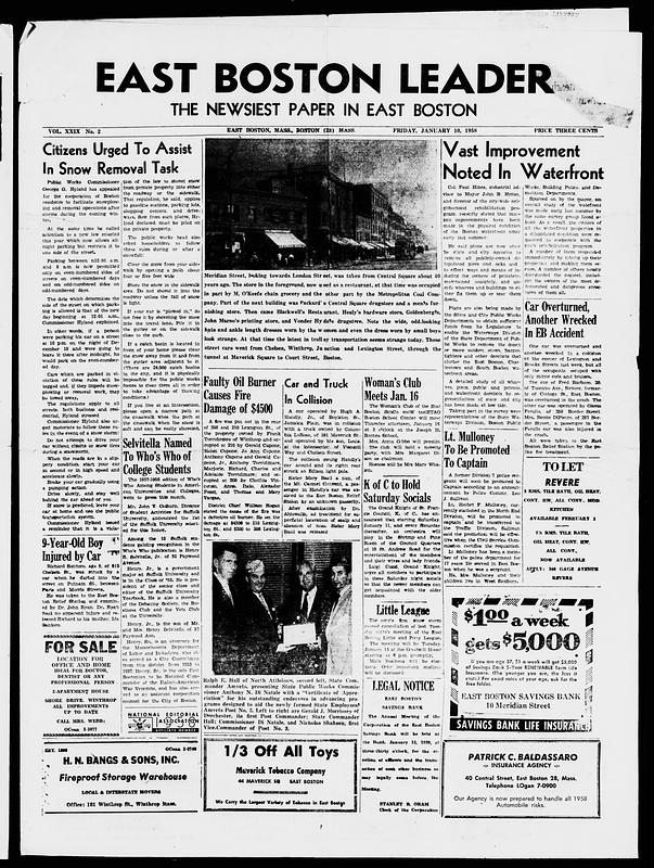 East Boston Leader. January 10, 1958 - Digital Commonwealth