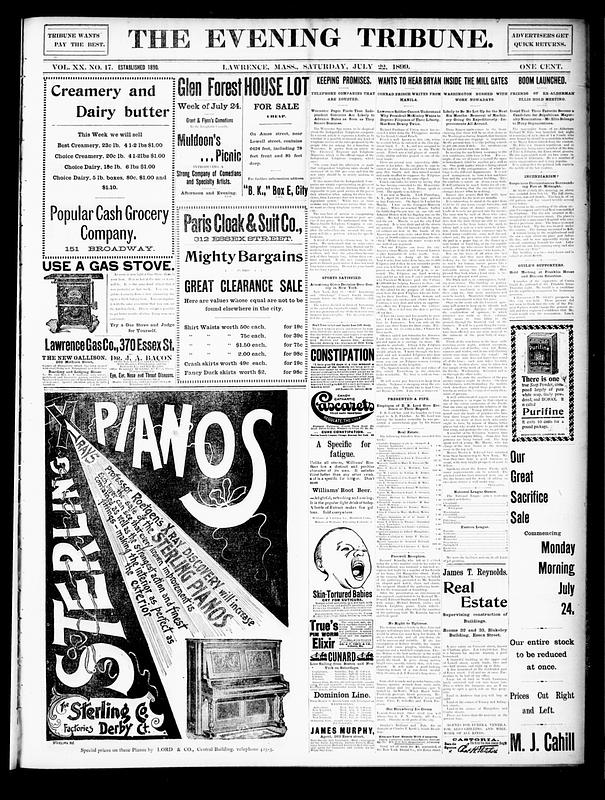 The Evening Tribune. July 22, 1899 - Digital Commonwealth