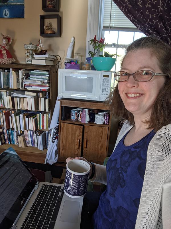 Mary work from home - Digital Commonwealth