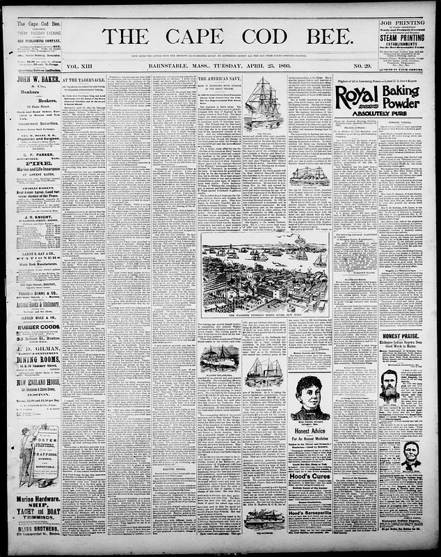 The Cape Cod Bee. April 25, 1893 - Digital Commonwealth