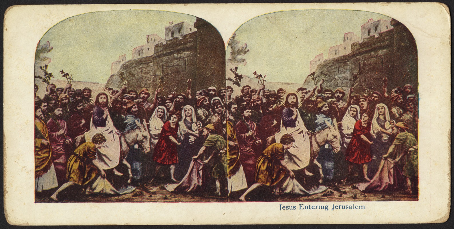 Jesus entering Jerusalem - Digital Commonwealth