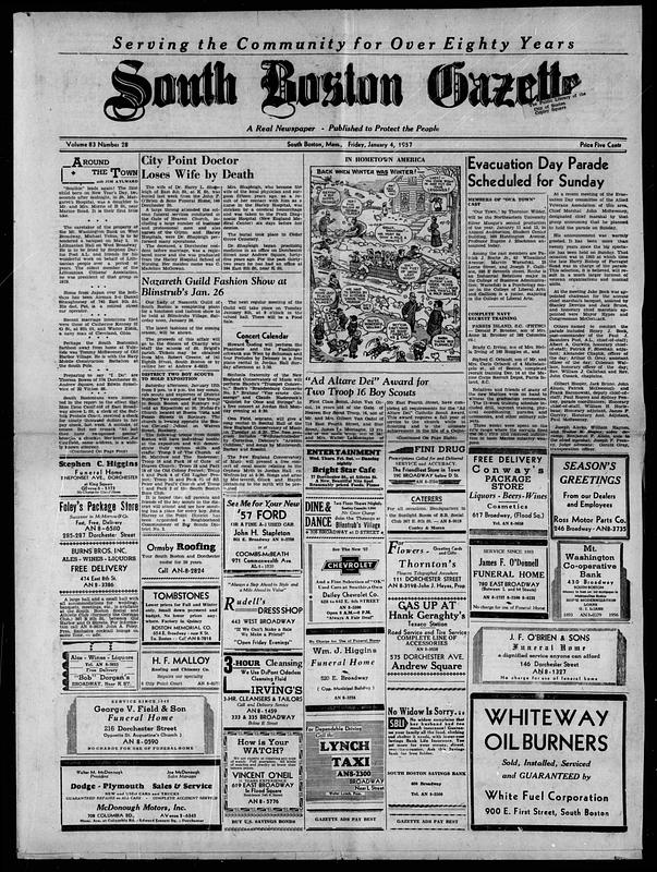 South Boston Gazette, January 04, 1957 - Digital Commonwealth