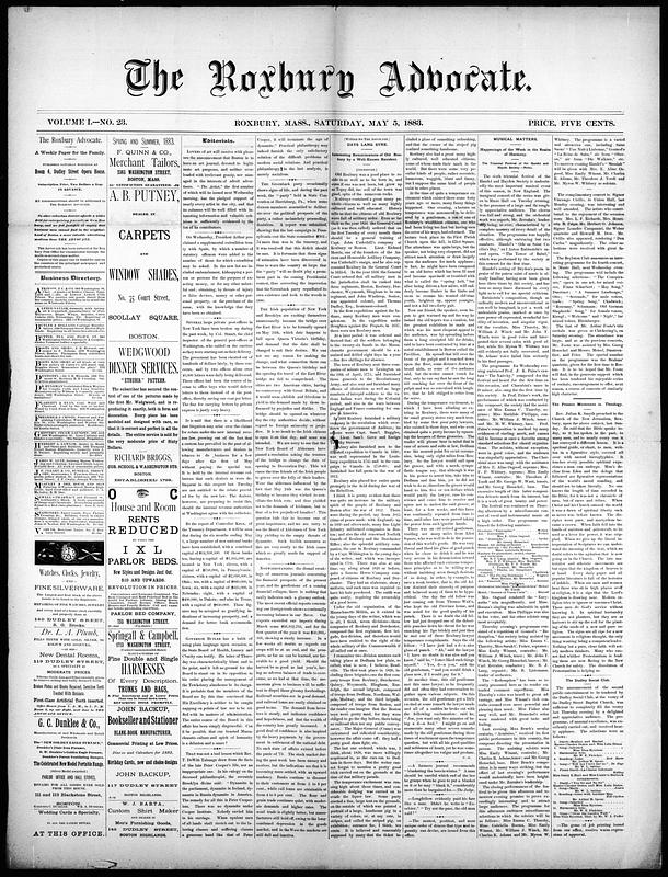 The Roxbury Advocate - Digital Commonwealth
