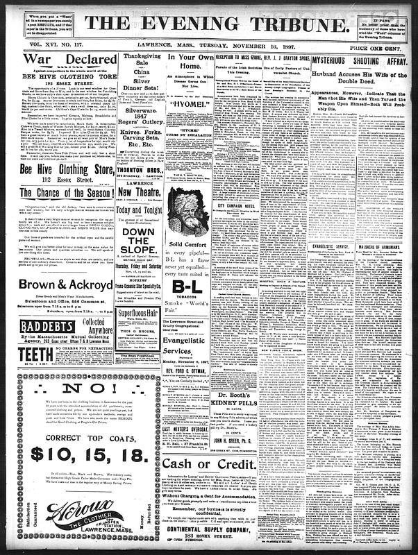 The Evening Tribune. November 16, 1897 - Digital Commonwealth
