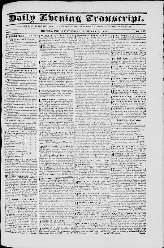 Daily Evening Transcript - Digital Commonwealth